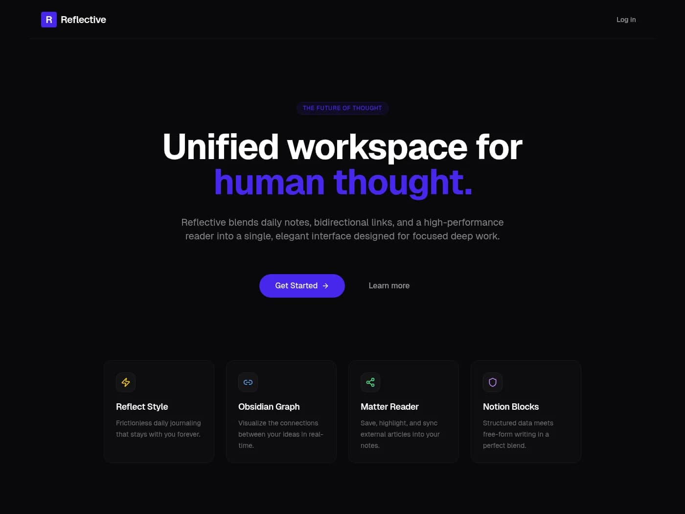 Reflective Workspace App
