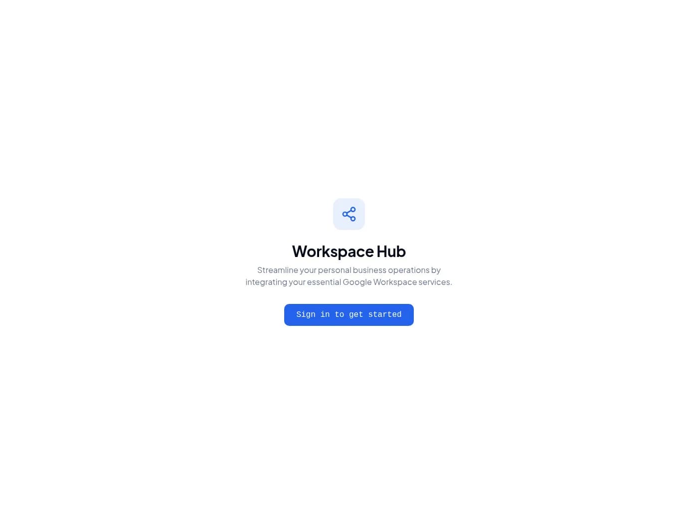 Workspace Hub