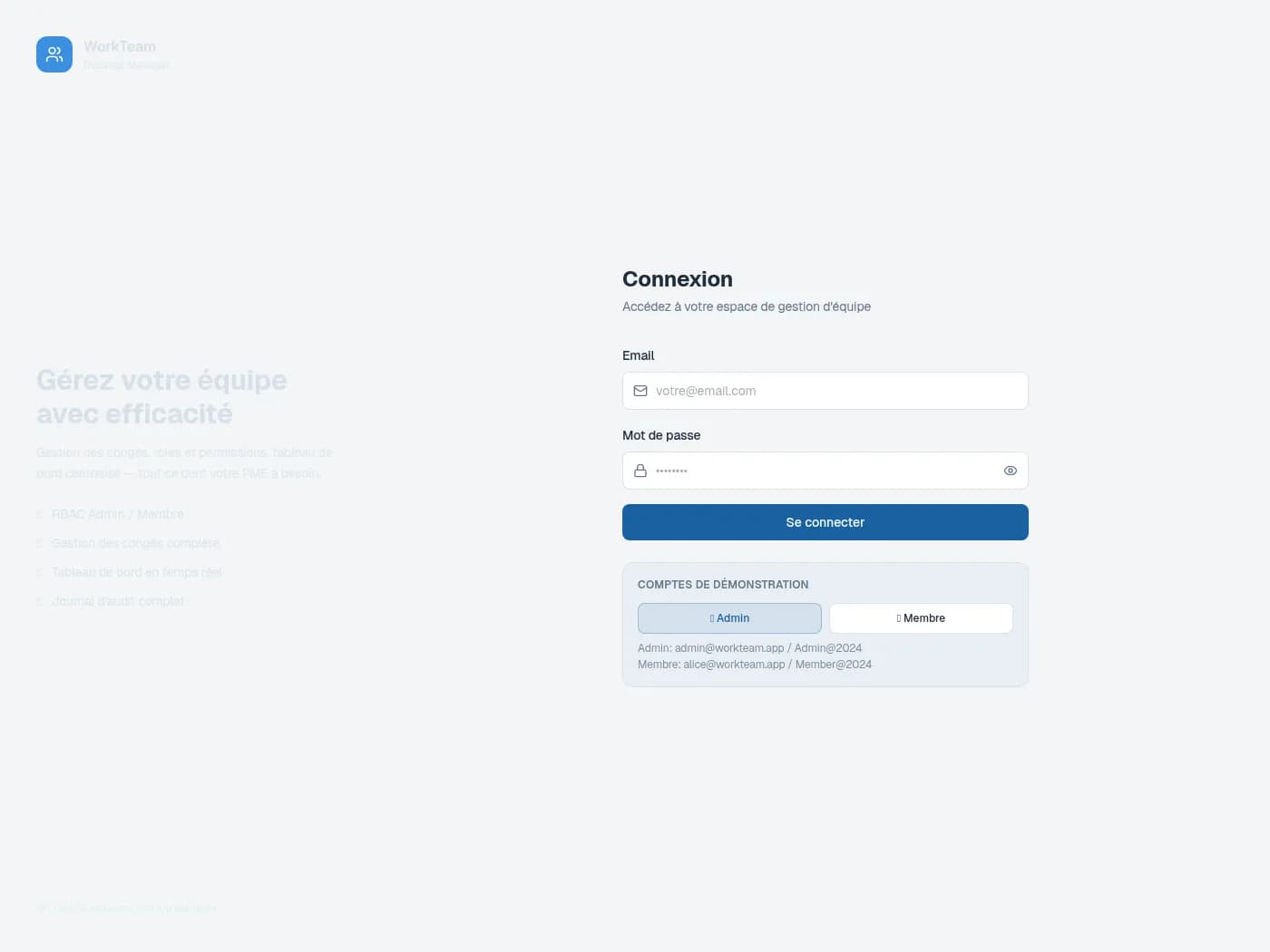 WorkTeam Desktop Manager