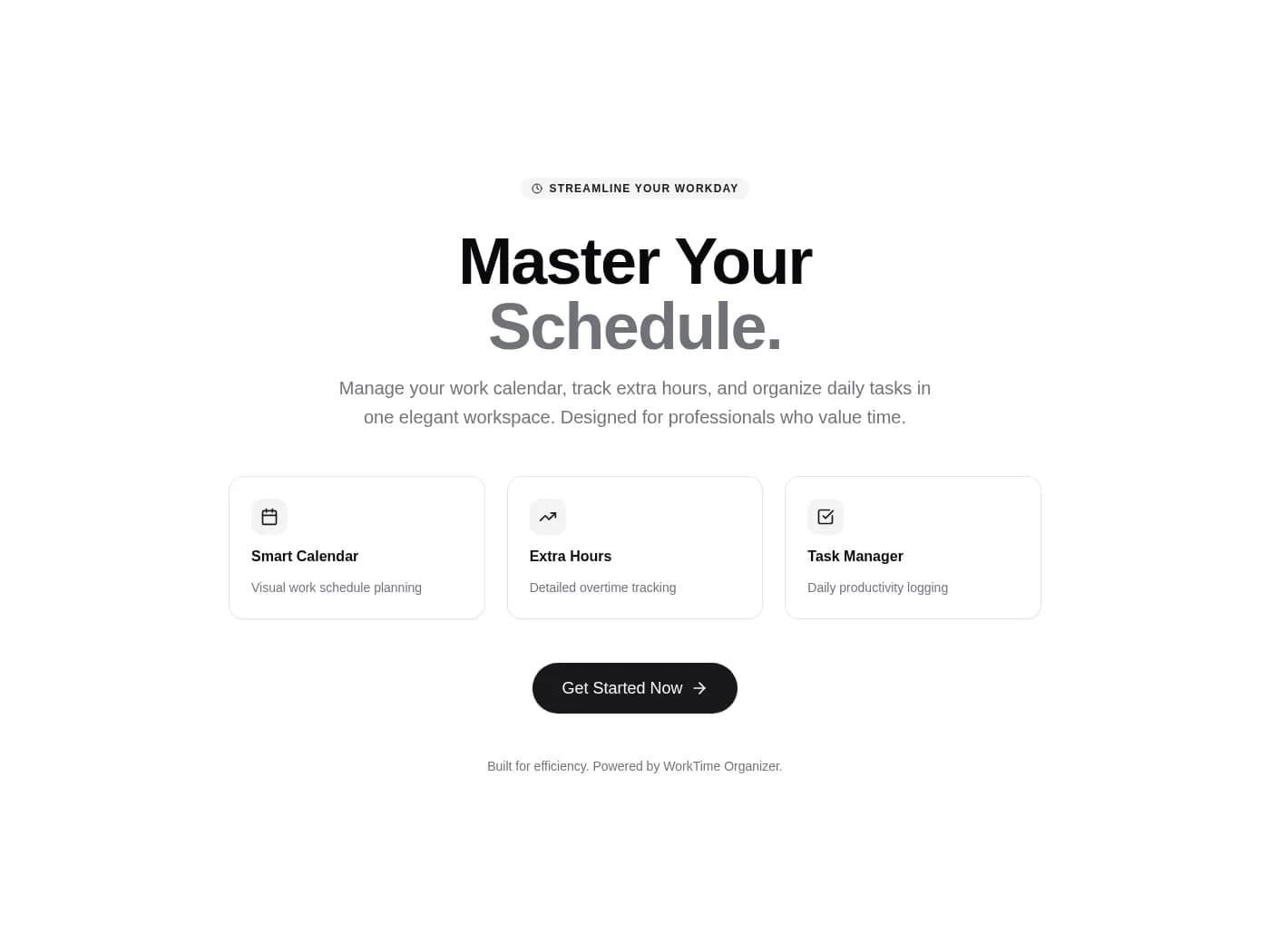 WorkTime Organizer