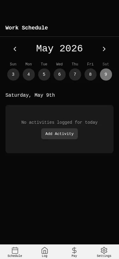 WorkTime Pay Tracker