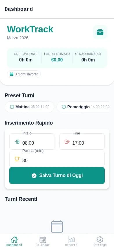 WorkTrack Shift & Pay App
