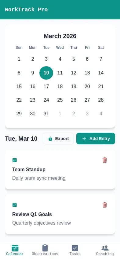 WorkTrack Pro