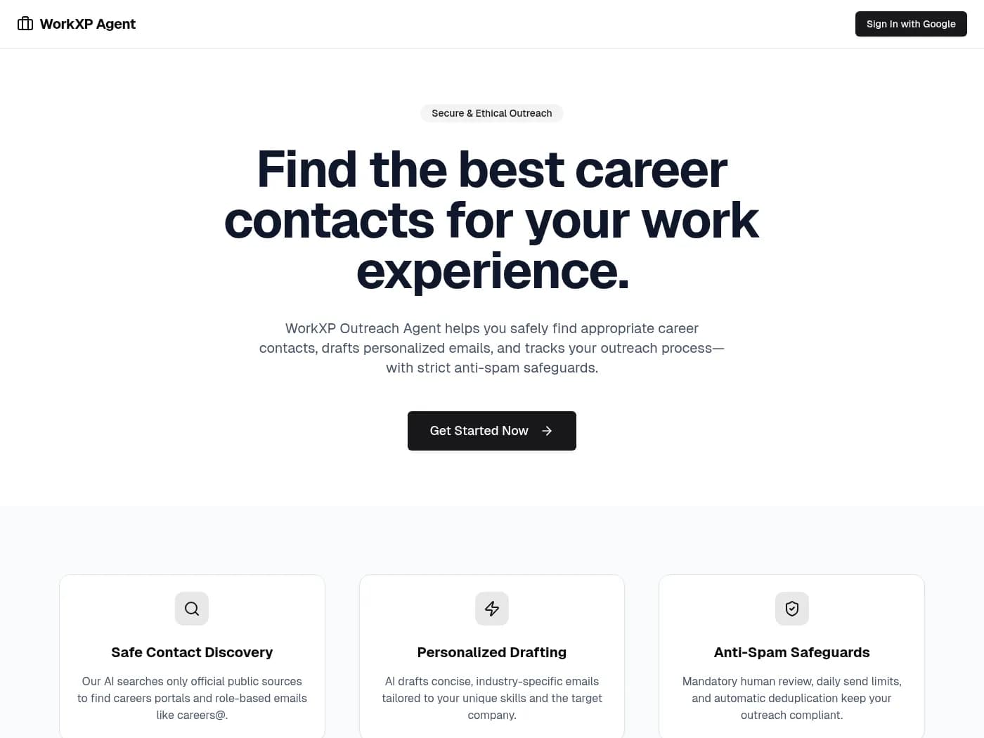 WorkXP Outreach Agent