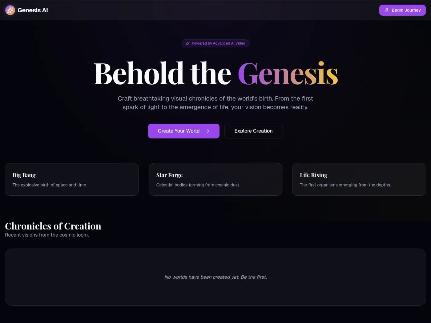 World Creation Video
