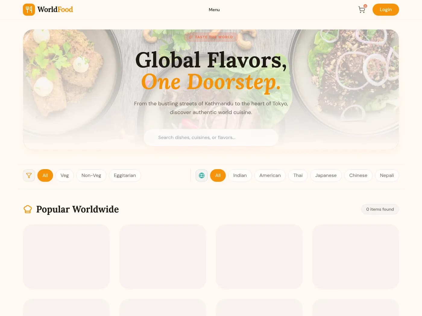 World Food Order App