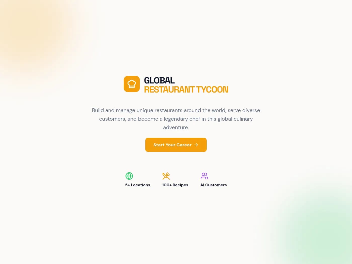 Global Restaurant Tycoon