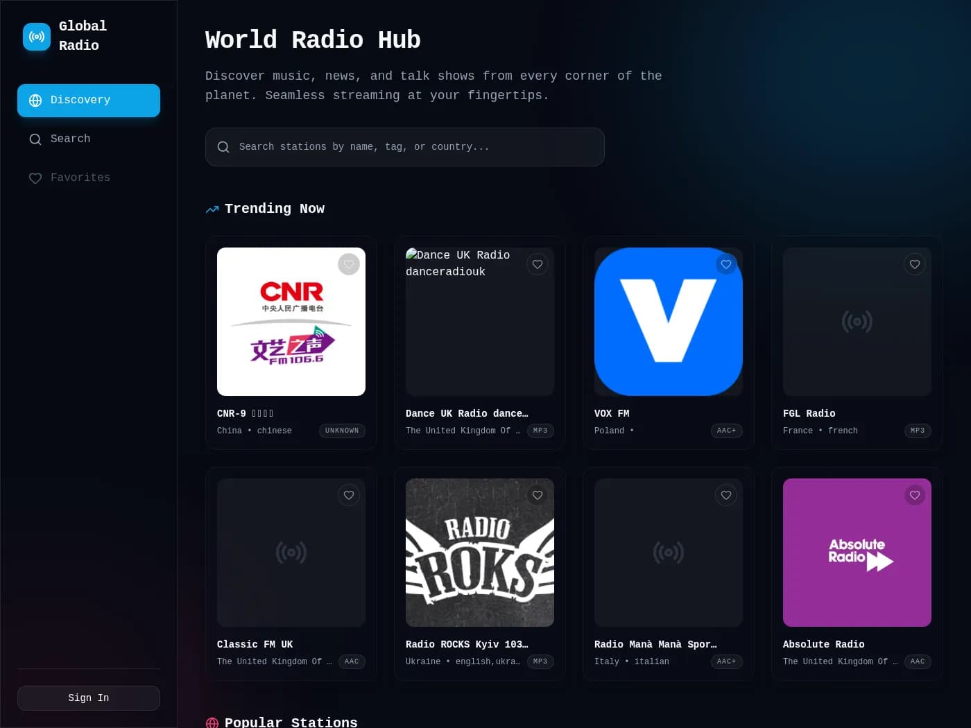 Global Radio Hub