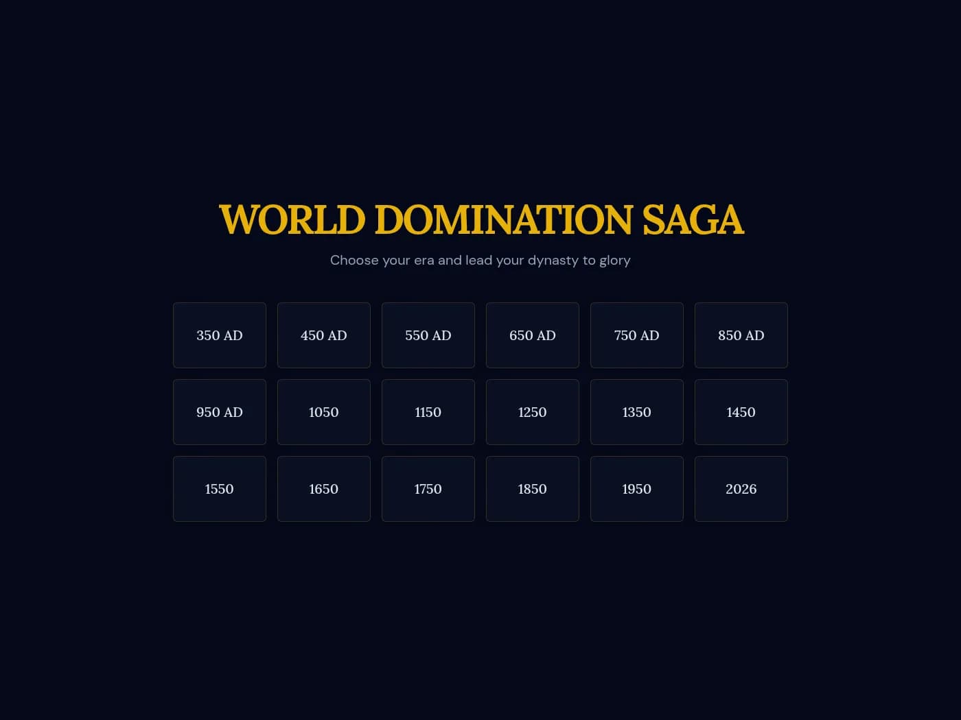 World Domination Saga
