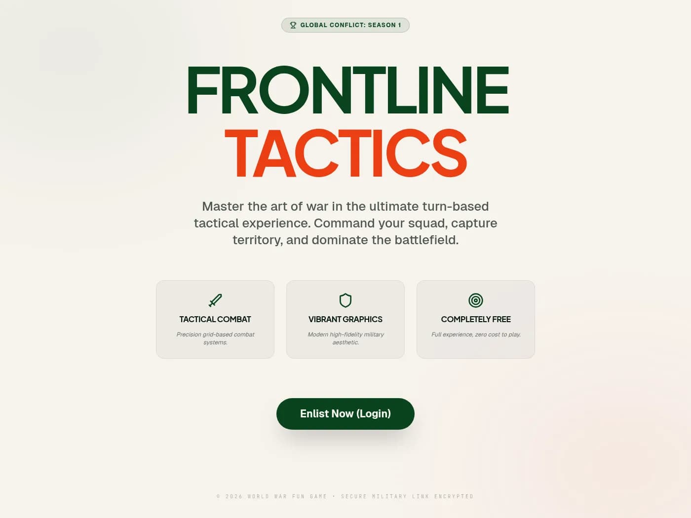 World War Fun Game