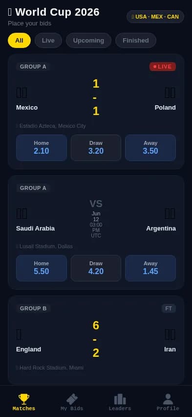 World Cup Bid Hub