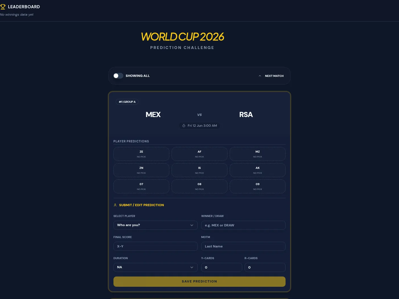 World Cup Picks 2026