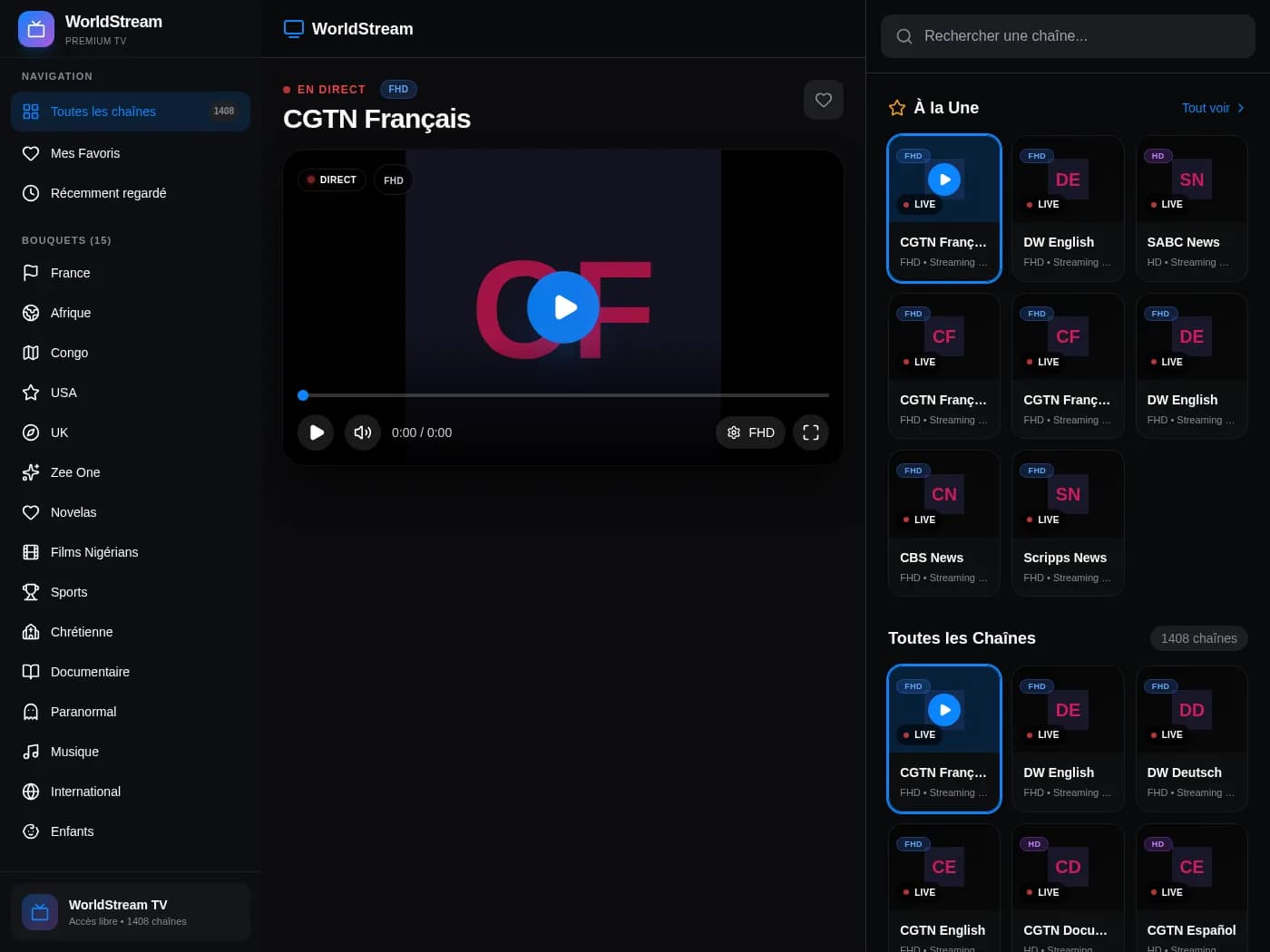 WorldStream TV