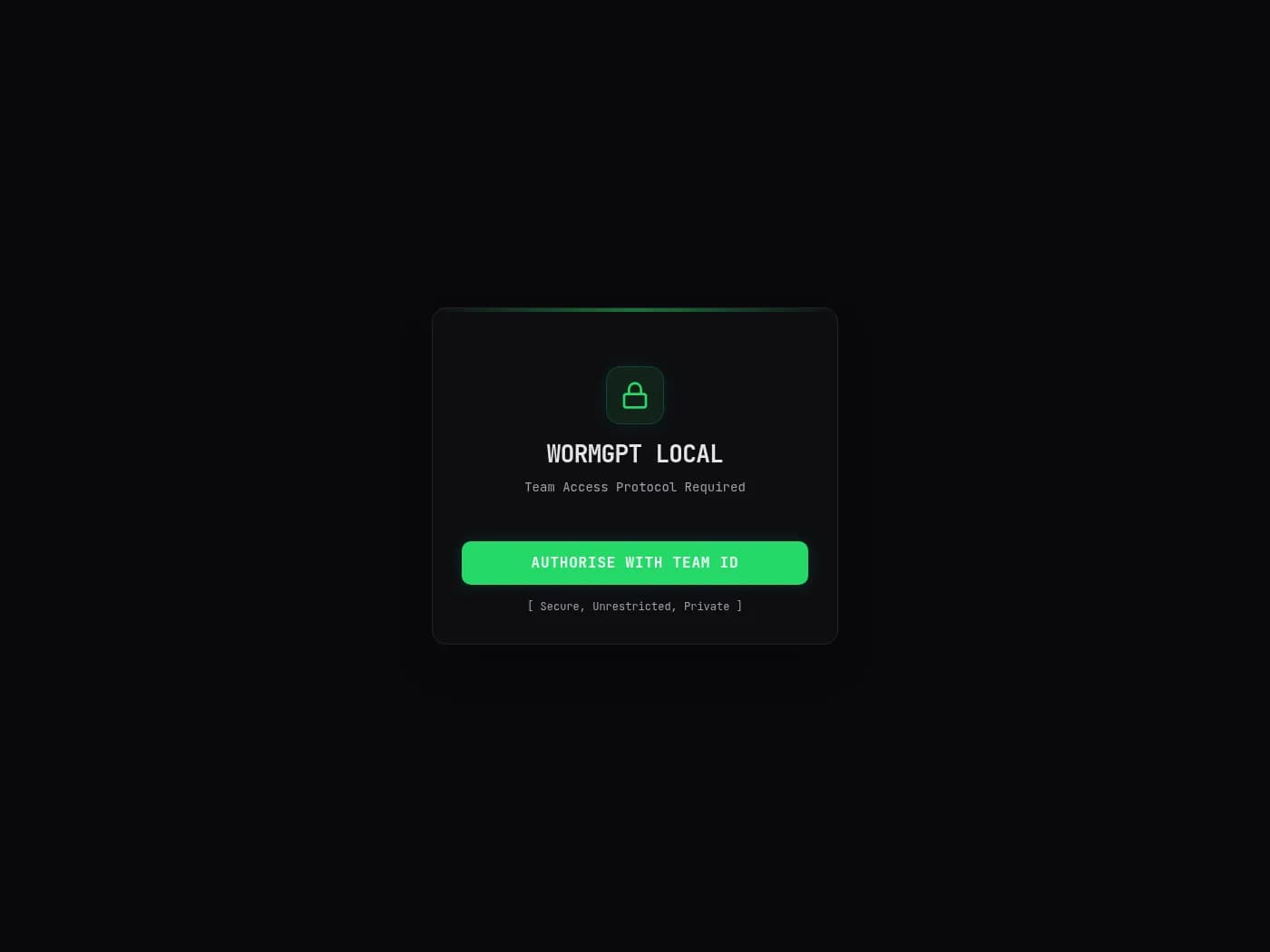 WormGPT Local AI