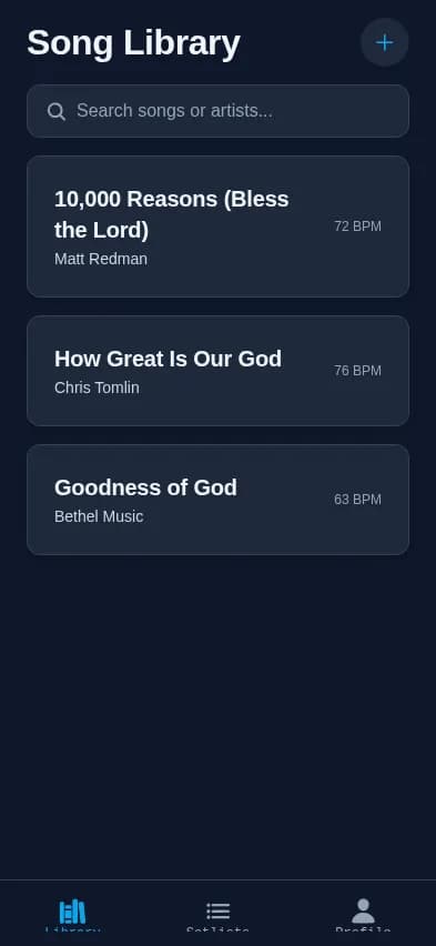 Worship Set Companion