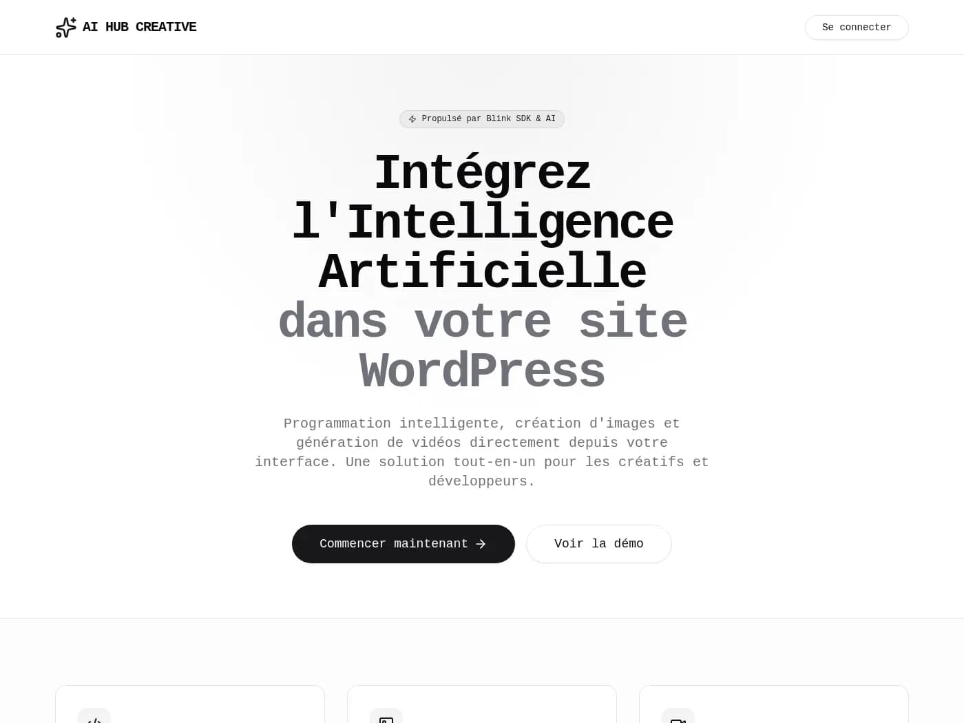 WP Creative AI Hub