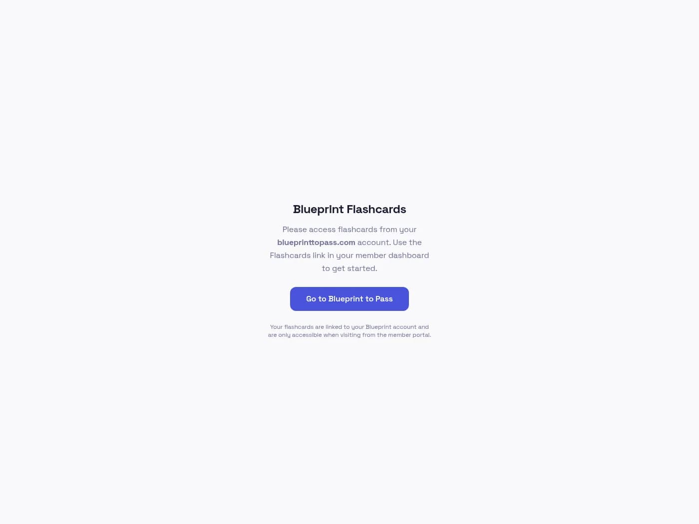 Blueprint Flashcards