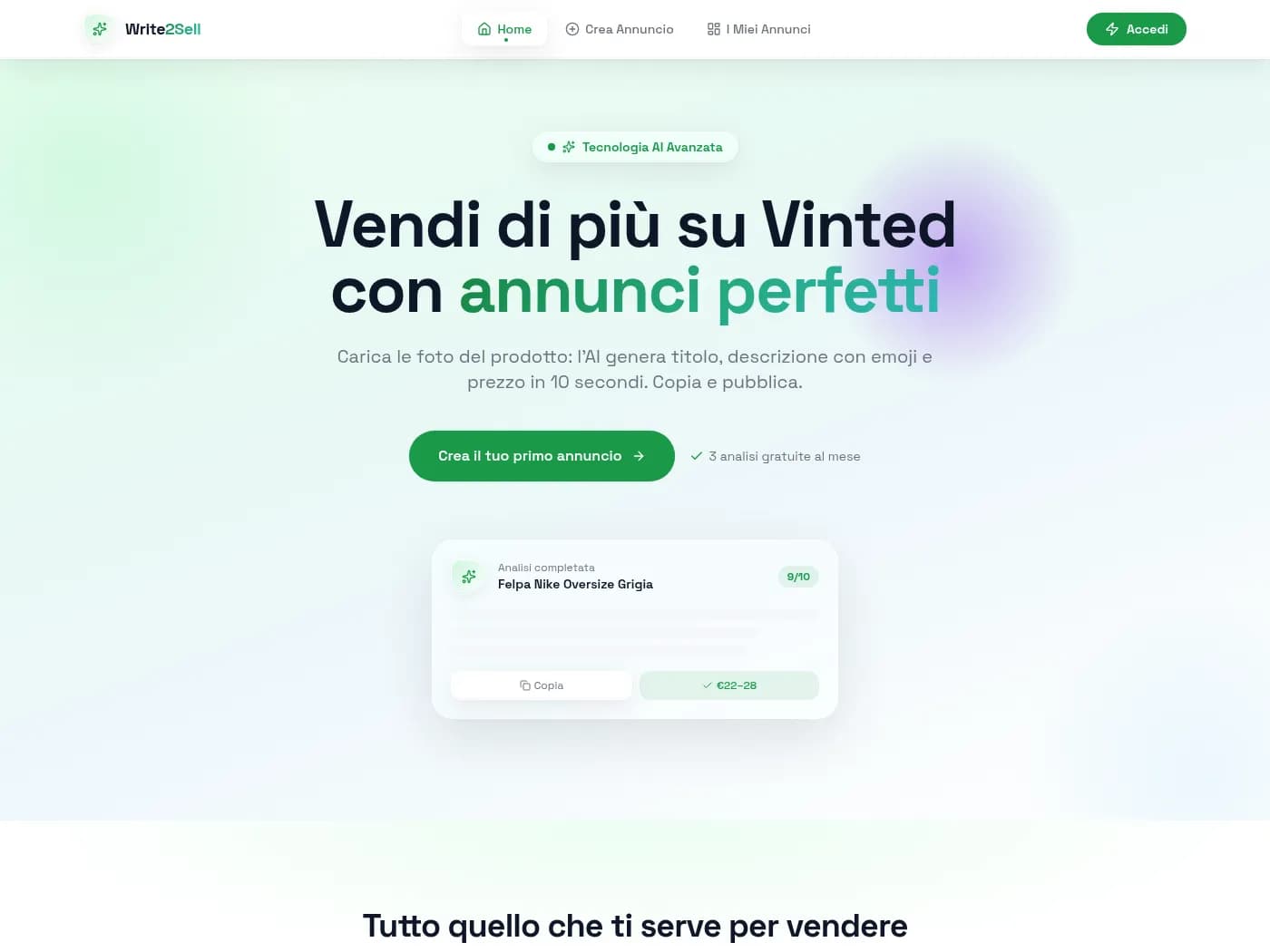 Write2Sell Assistant