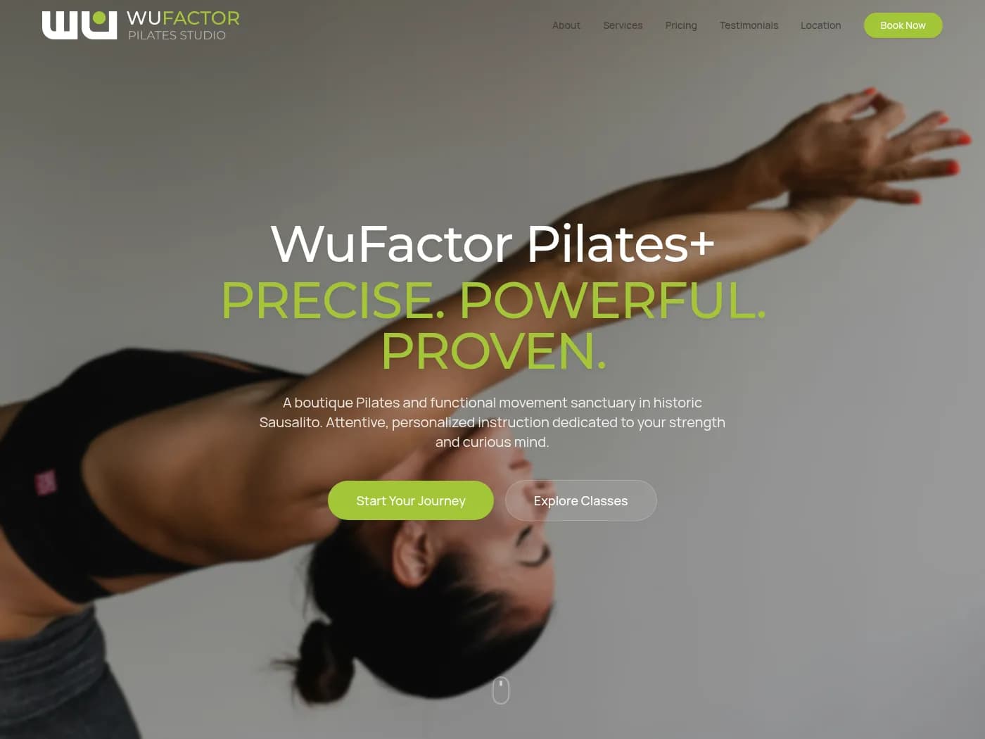 WuFactor Pilates Website