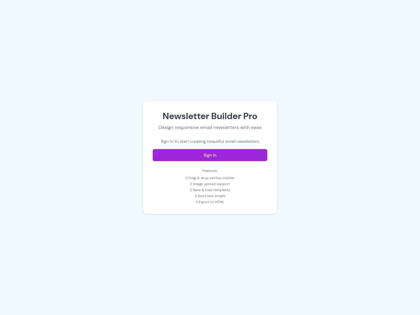 Newsletter Builder Pro
