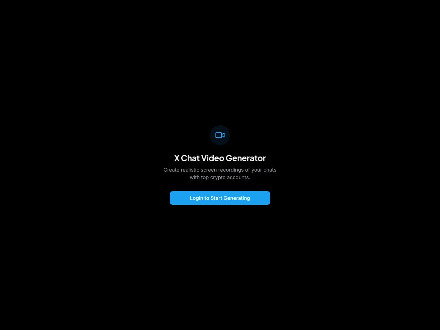 X Chat Video Generator