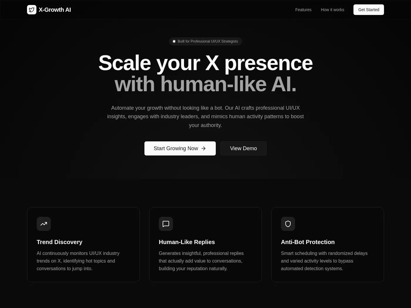 X Social Growth AI