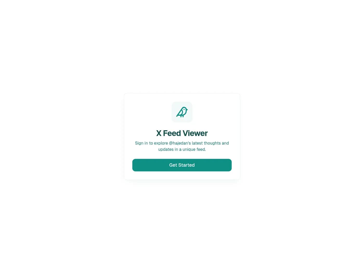 X Profile Feed Viewer