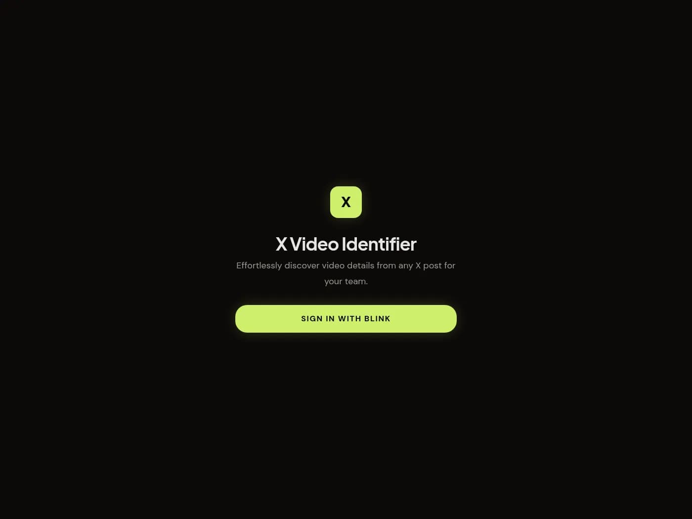 X Video Identifier