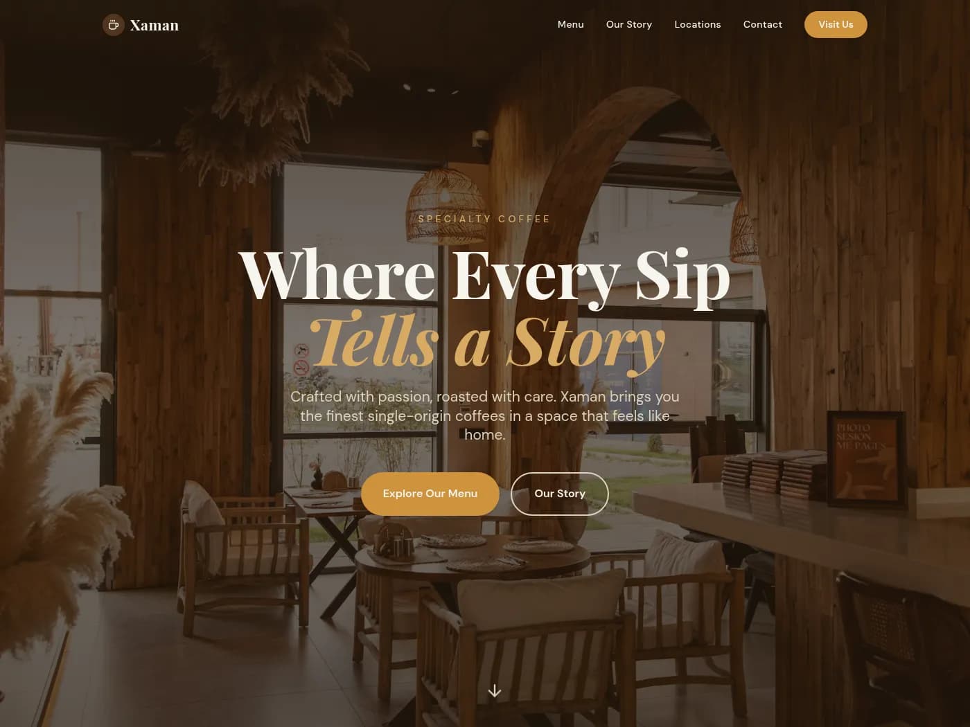 Xaman Coffee Website