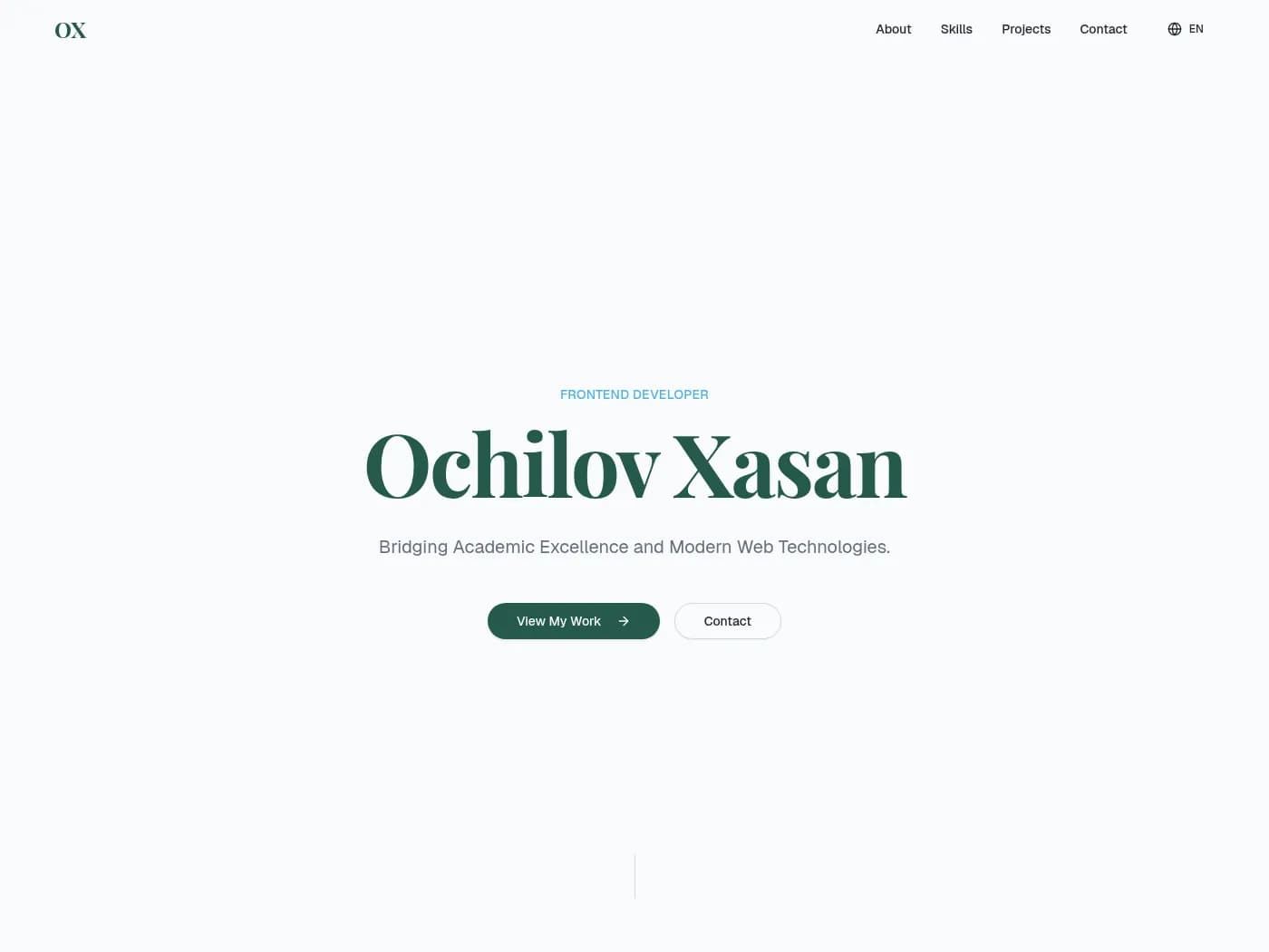 Xasan Ochilov Portfolio