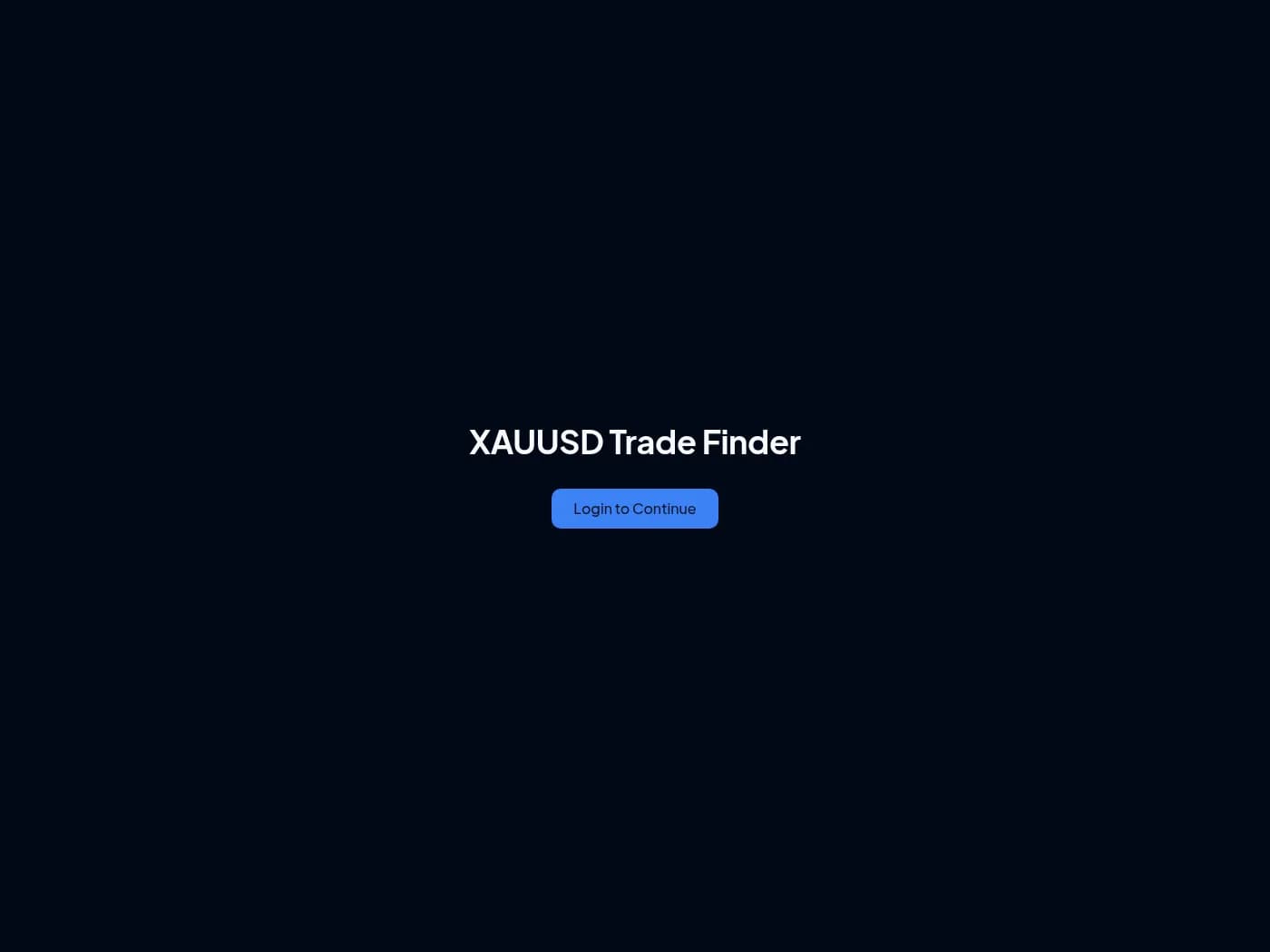 XAUUSD Trade Finder Bot