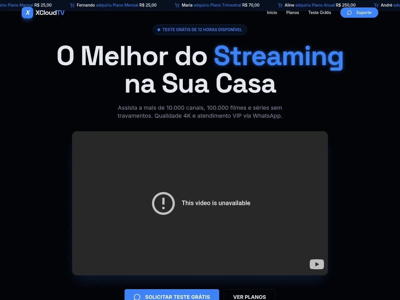 XCloud TV Landing