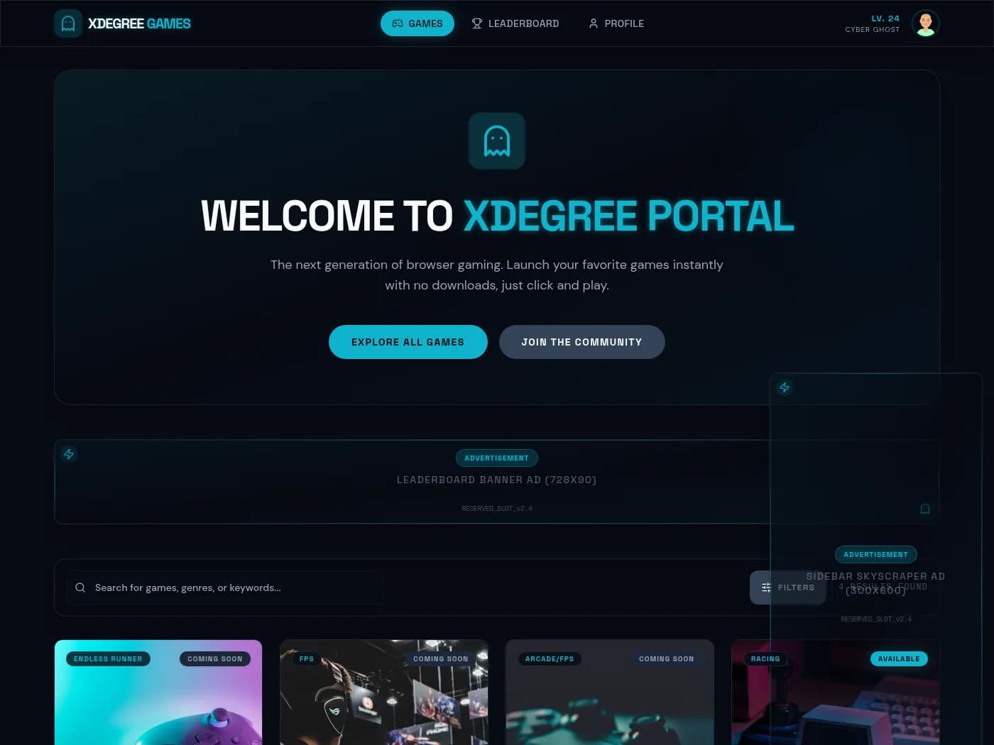 xDegree Game Portal