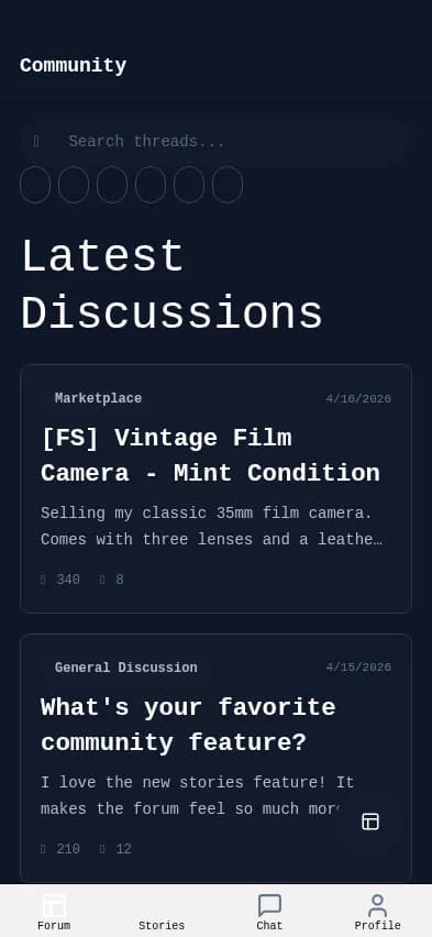 XenForo Mobile Community Hub