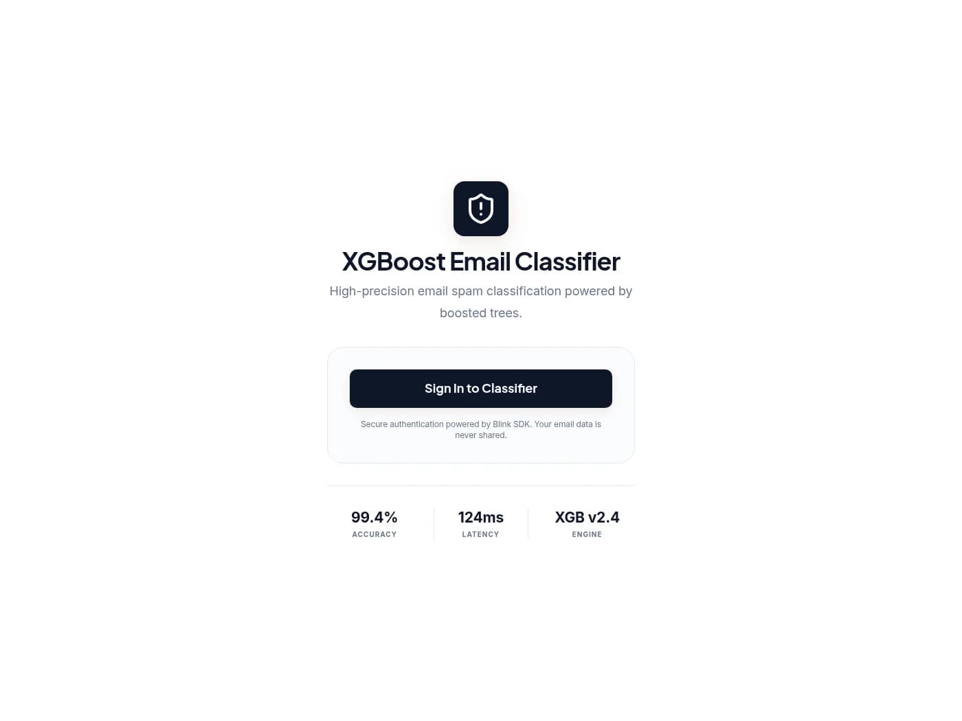 XGBoost Email Classifier