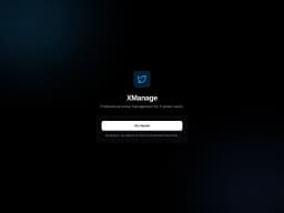 XManage Dashboard