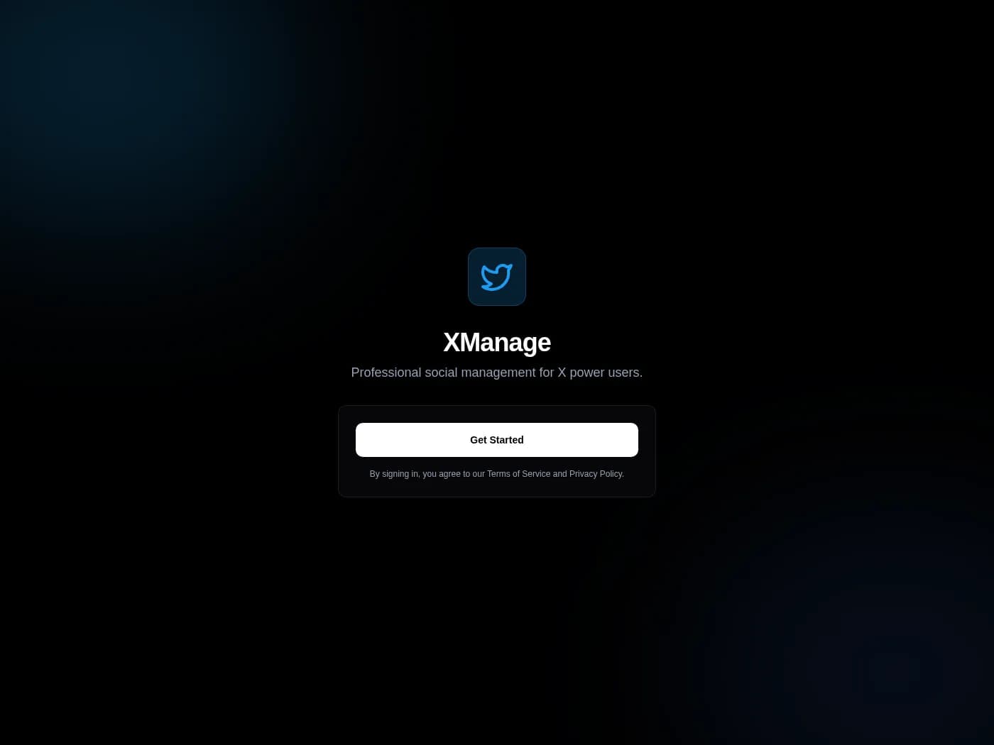 XManage Dashboard