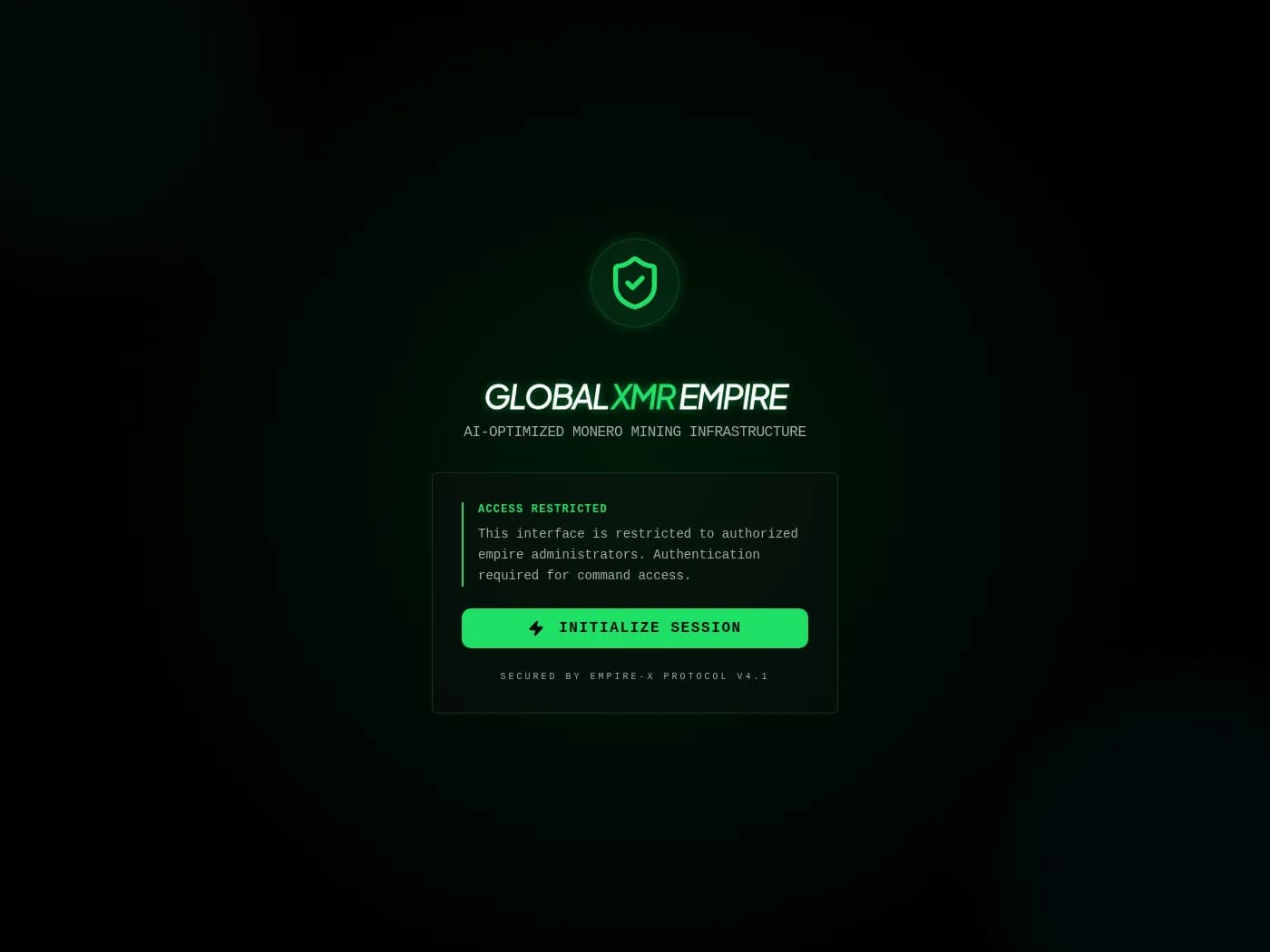Global XMR Mining Empire
