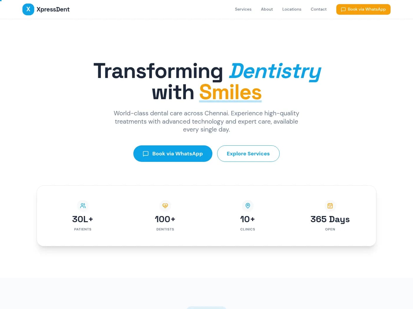 XpressDent Website
