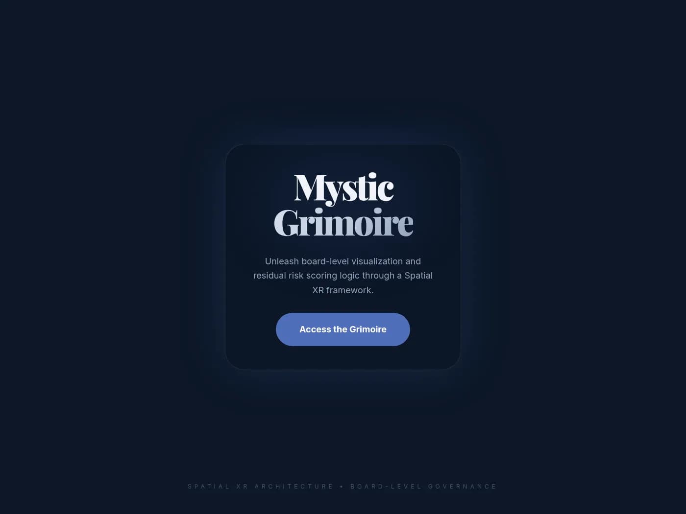 Mystic Risk Grimoire Dashboard