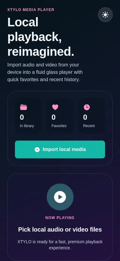 Xtylo Media Player
