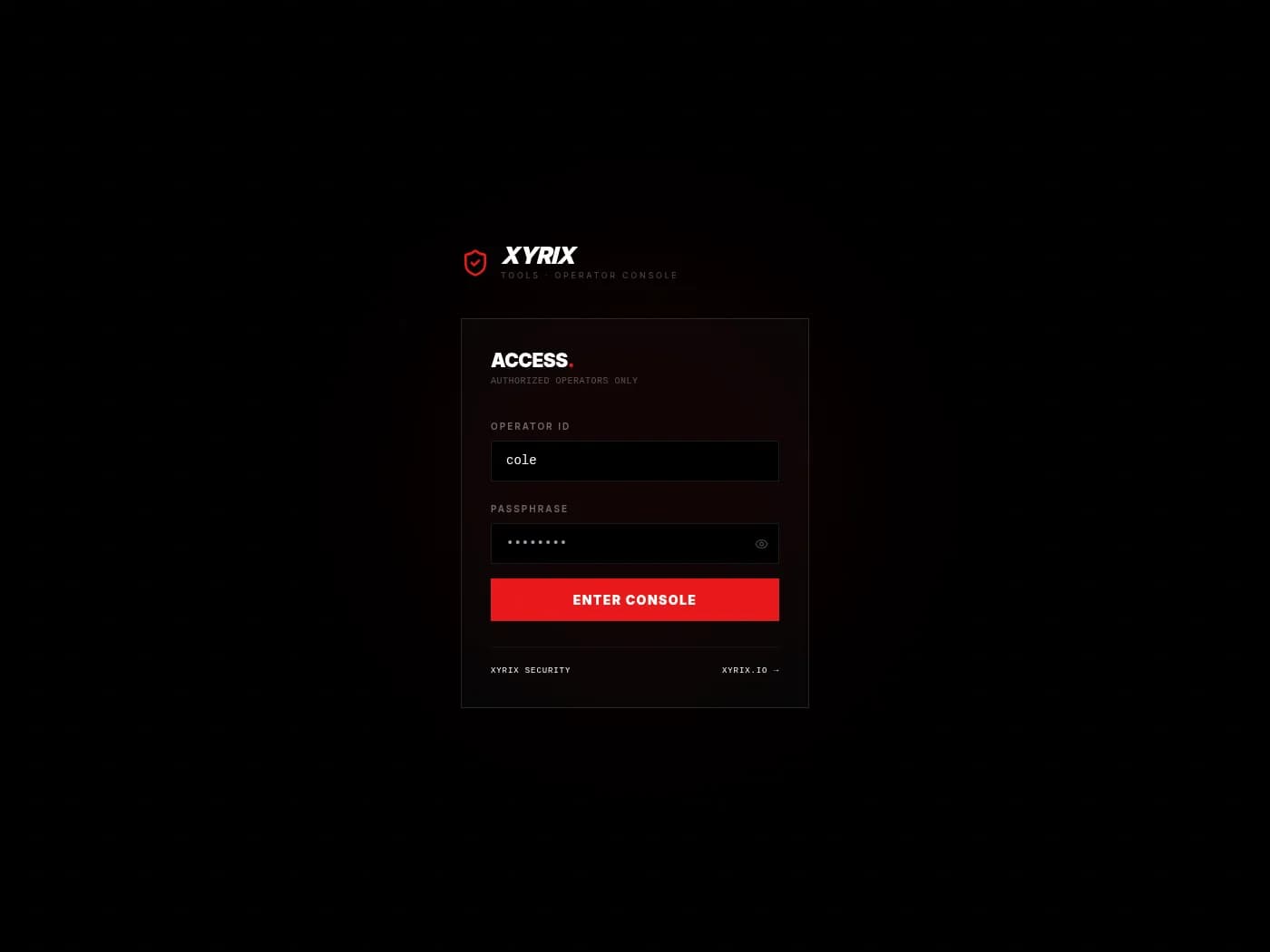Xyrix Tools Dashboard