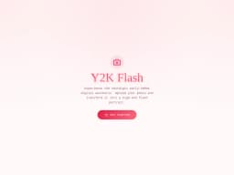 Y2K Flash Portrait Creator