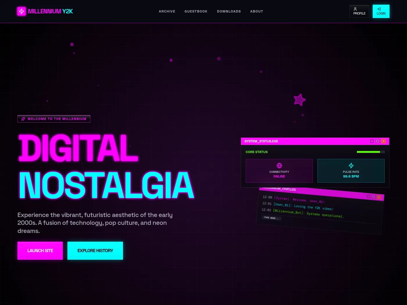 Y2K Style Web
