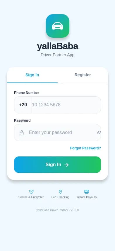 yallaBaba Driver App