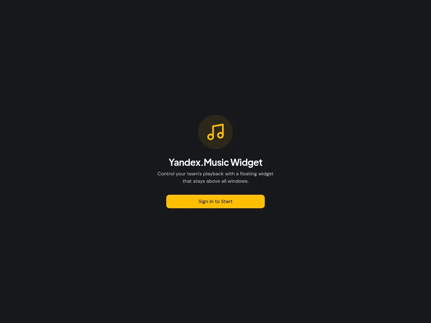 Yandex.Music Floating Widget