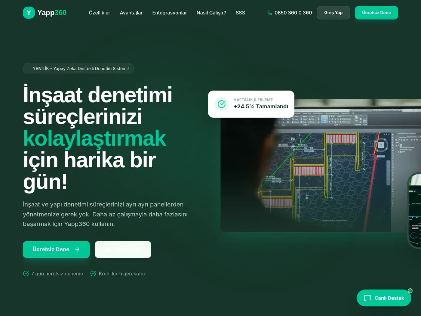 Yapp360 Landing Pro