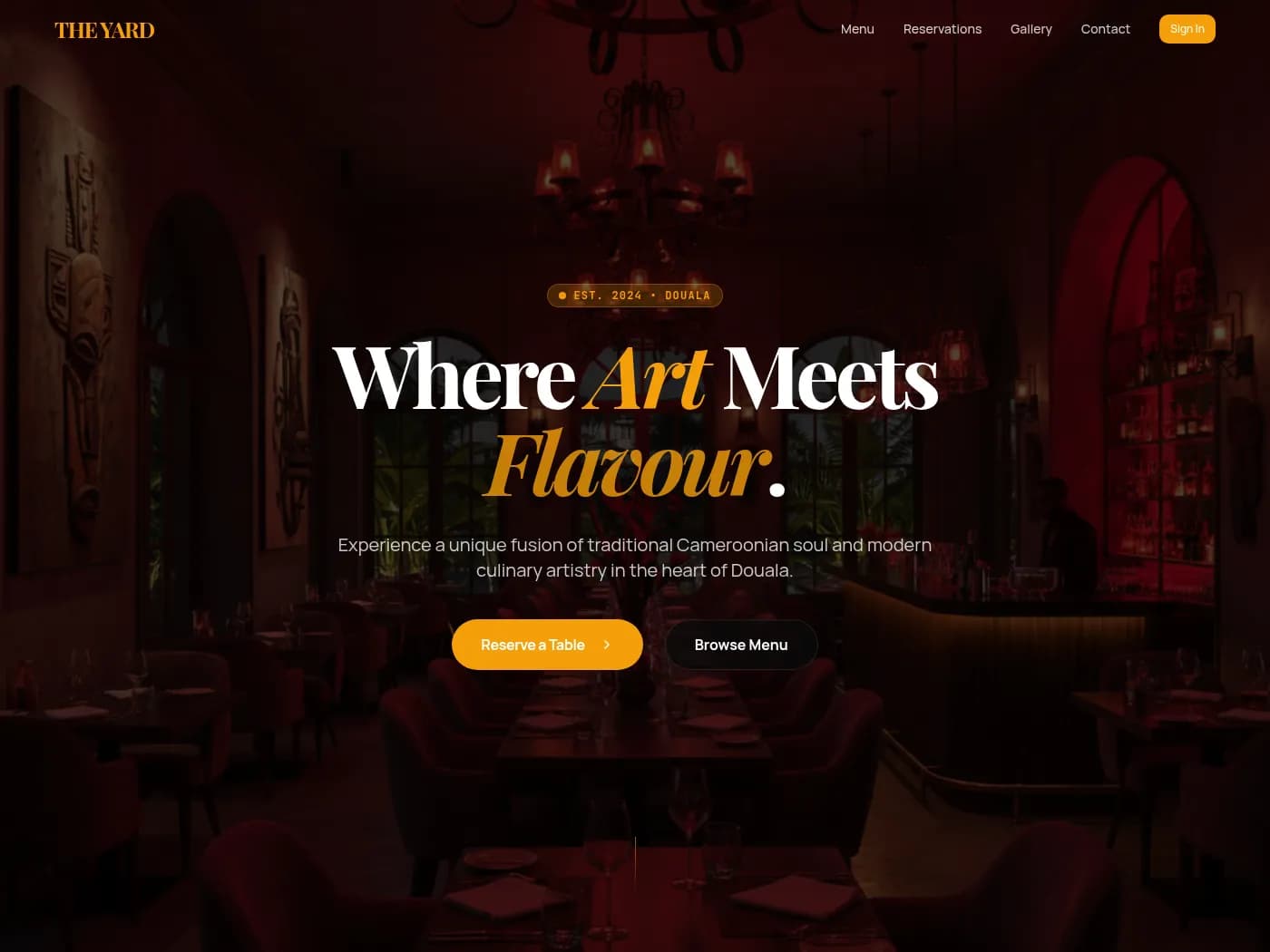 Yard Restaurant Online