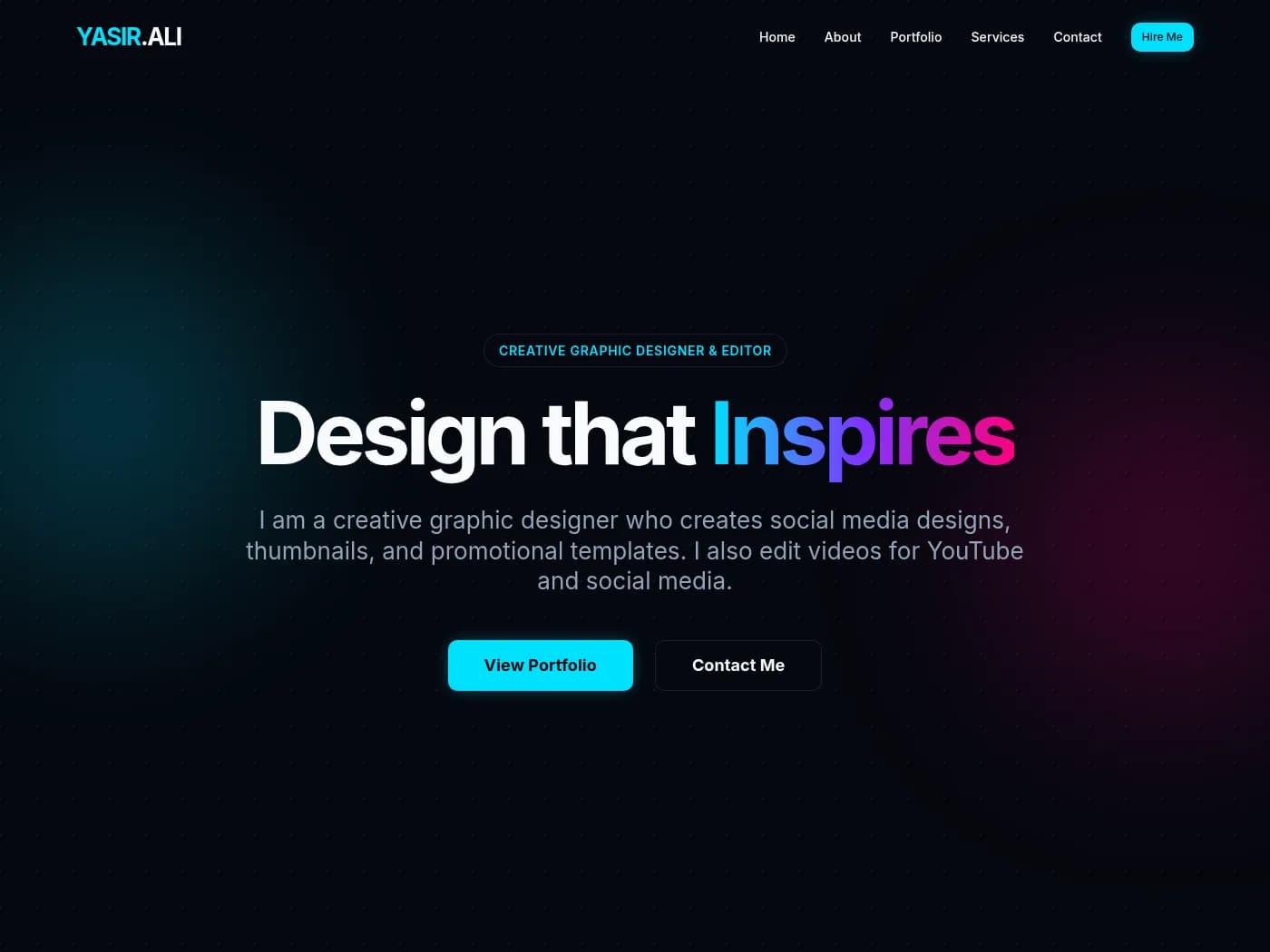 Yasir Ali Creative Portfolio