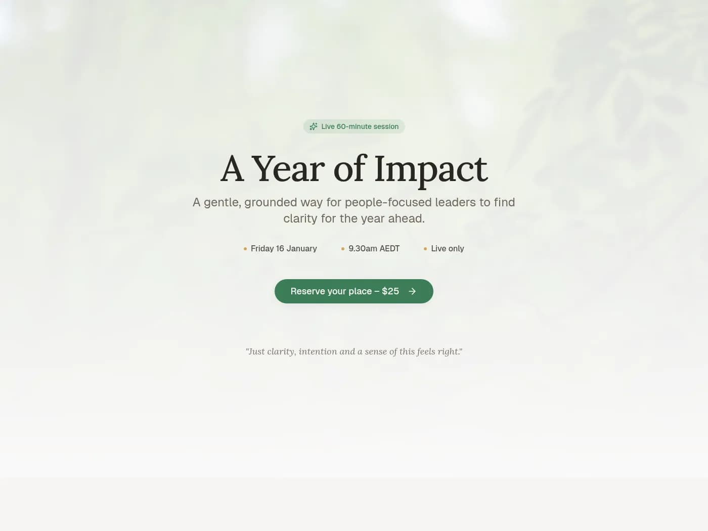 A Year of Impact Landing